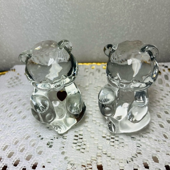 Accents | Vintage Fenton Clear Glass Teddy Bear | Poshmark